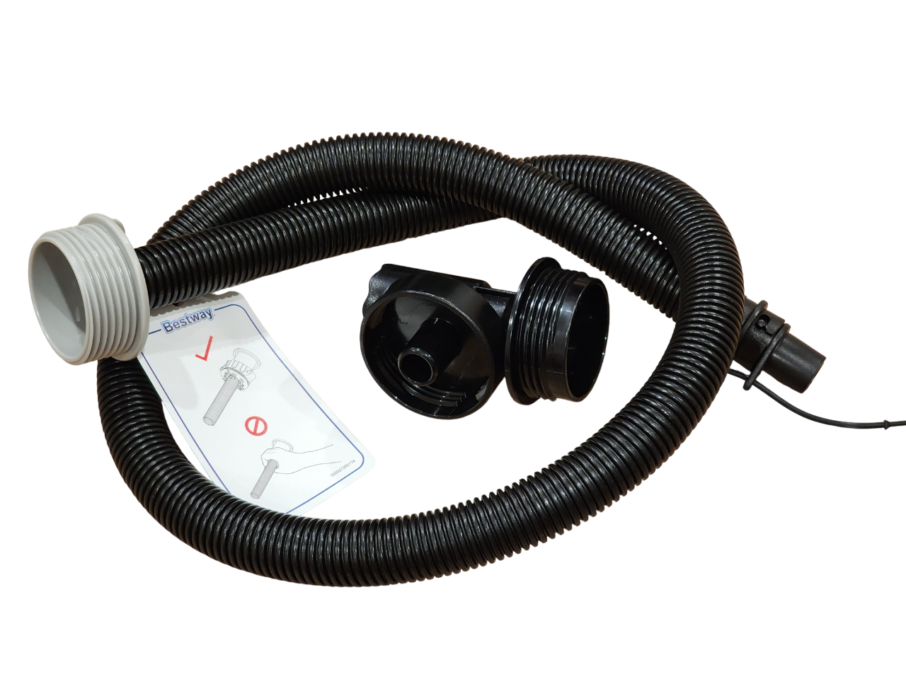 Bestway Coleman Lay-Z-Spa SaluSpa Inflation Hose w/ Deflation T Adapte ...